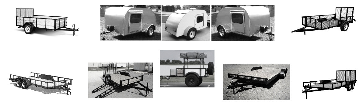 5' Wide Single Axle Utility Trailer Plans